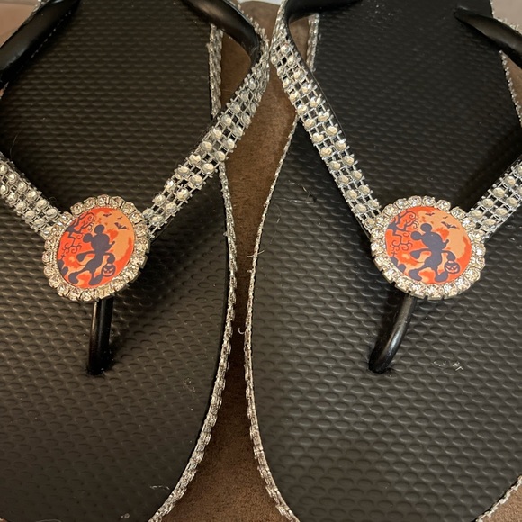 Shoes | Halloween Mickey Mouse Flip Flops | Poshmark